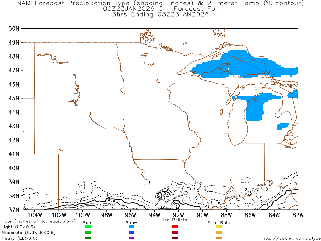 00Z nam Northcentral United States Forecast Precip Type:3hr forecast