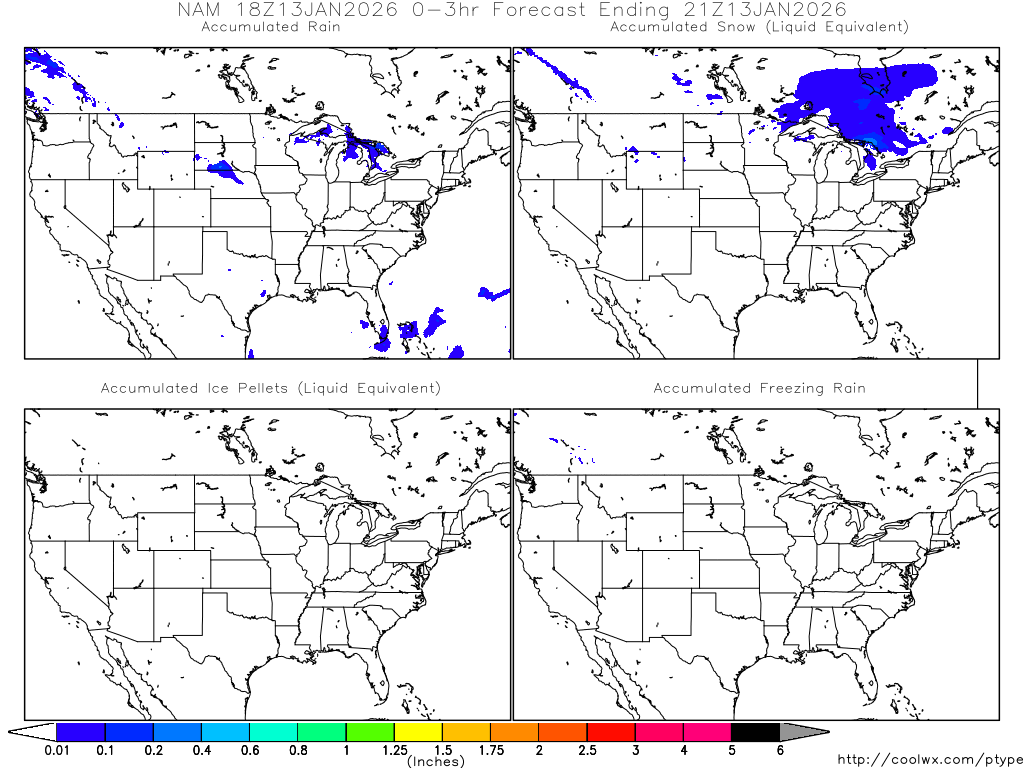 18Z nam Contiguous United States Forecast Accumulated Precip Type:3hr ...